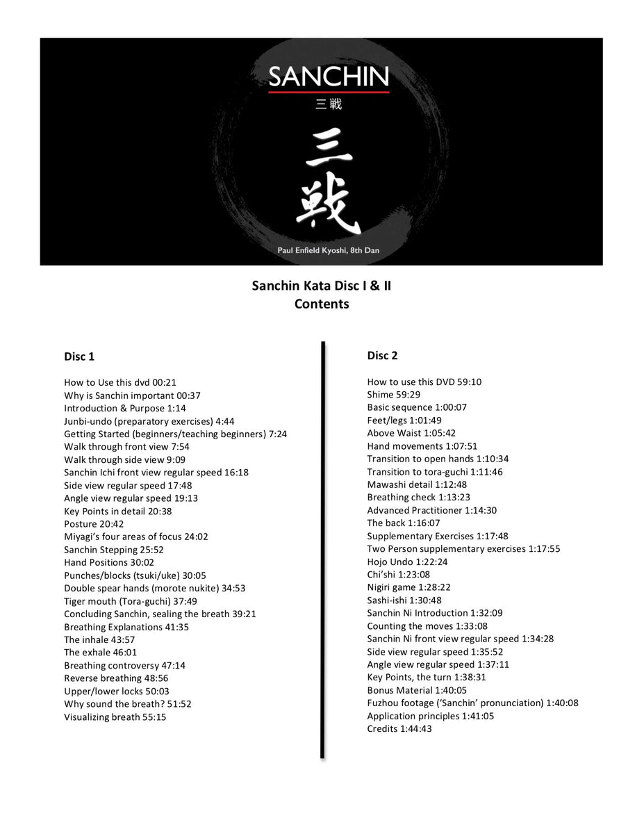 Sanchin Kata Instructional – GKC Global